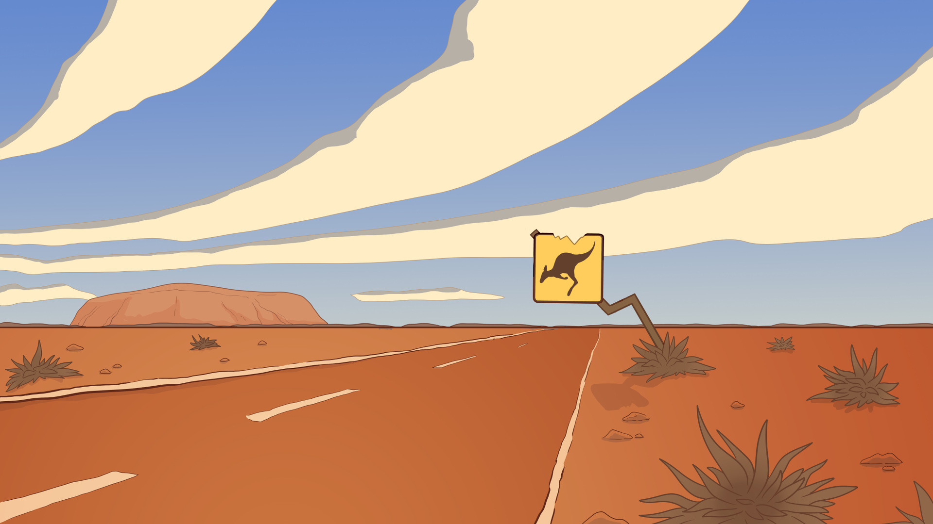 Looney Tunes Desert Background