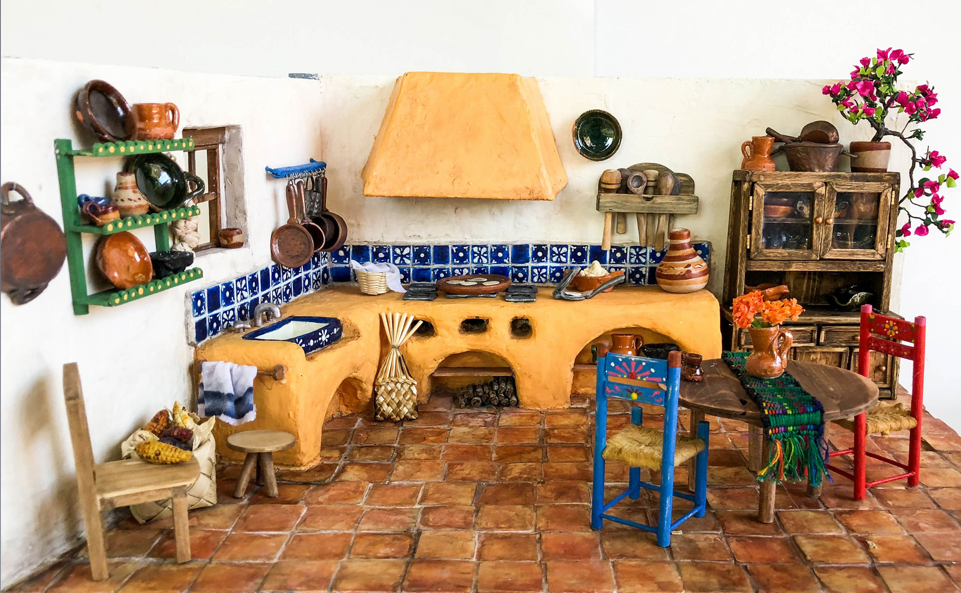 Traditional Mexican Kitchen Design 300 Year Old Colonial Mansion One