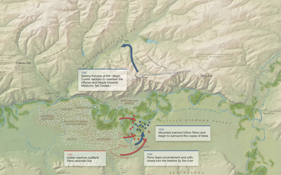 Interactive Map - The Battle of Little Bighorn