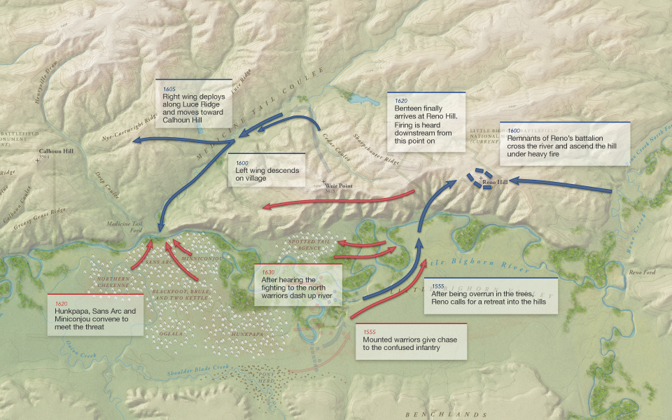 Interactive Map - The Battle of Little Bighorn