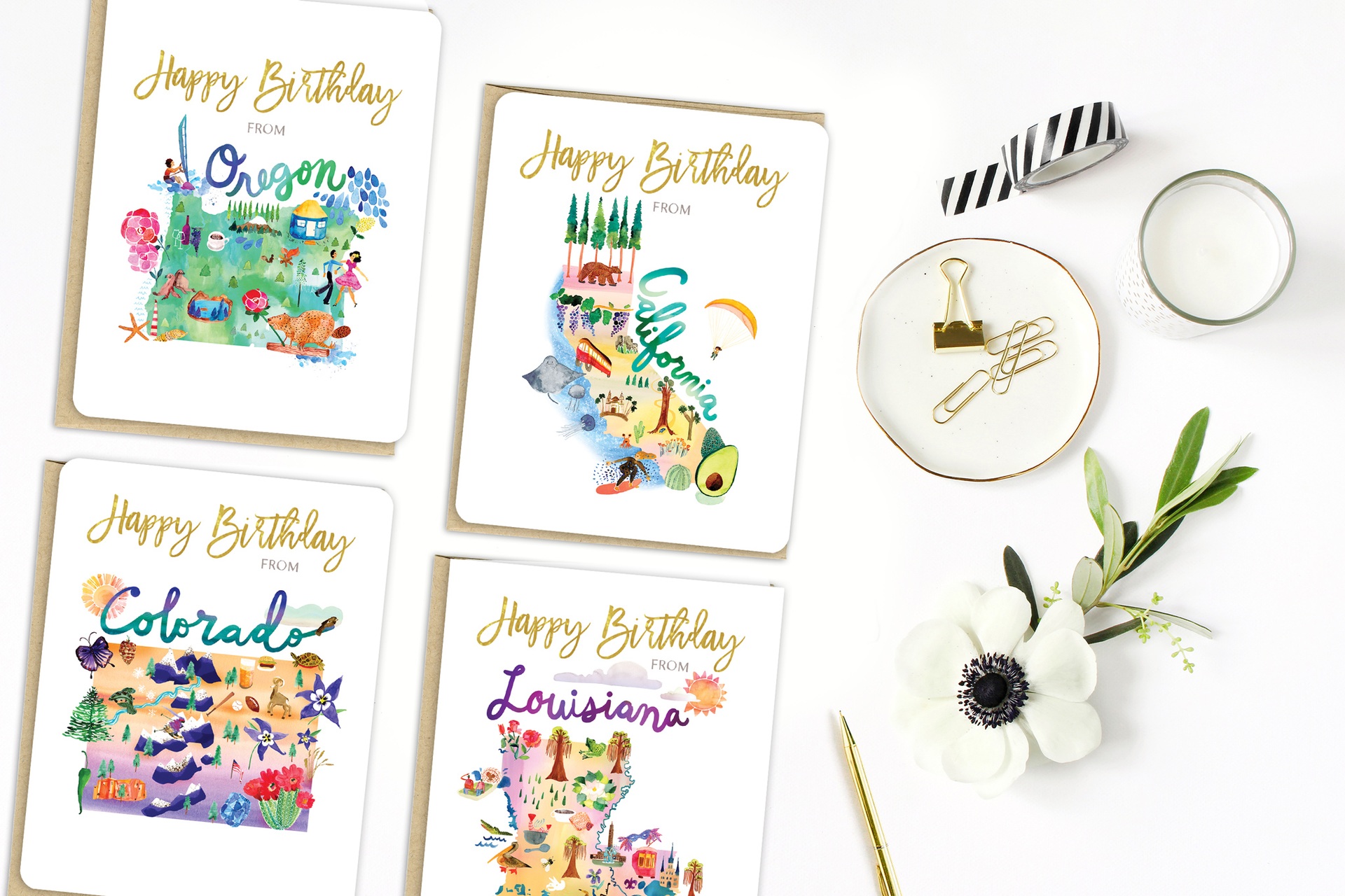 Paper Loop, Wholesale Greeting Cards, Illustrated Paper Goods