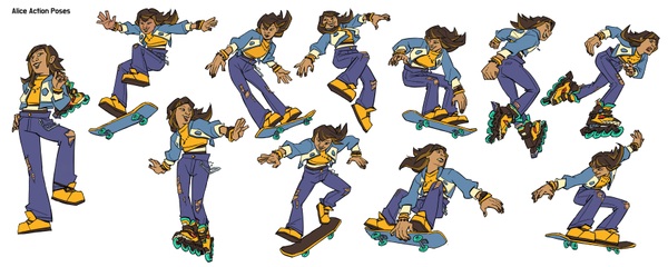 Alice Alice Action Poses