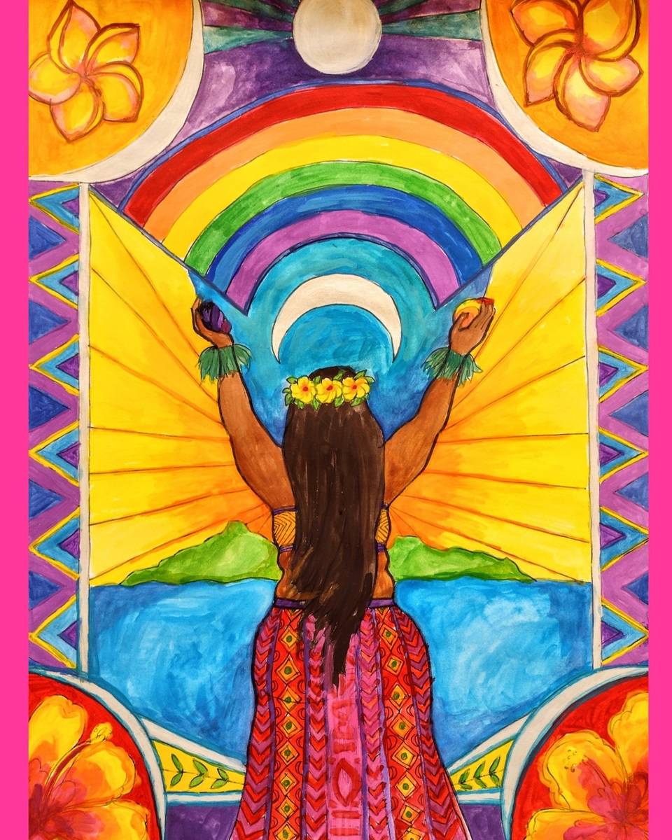 African Moon Goddess Paintings